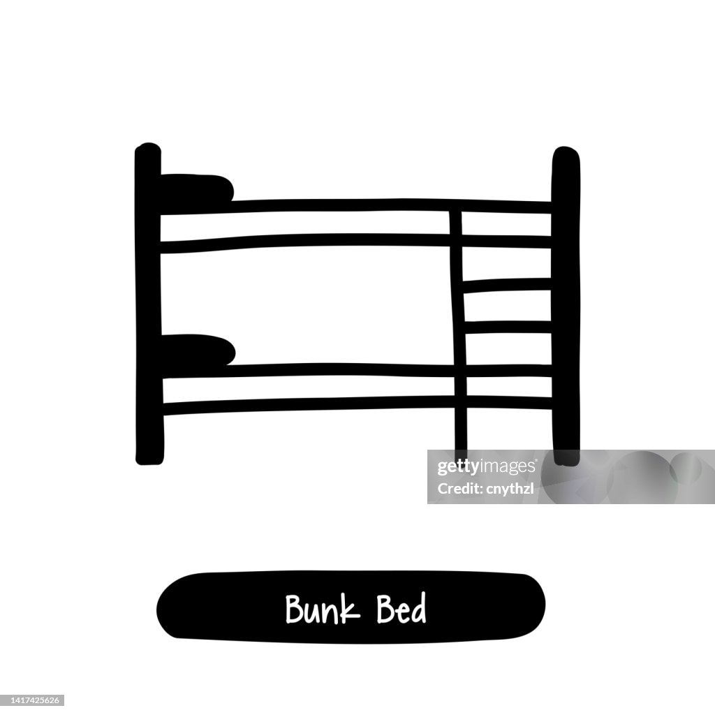Bunk Bed Icon Trendy Style Vector Illustration Symbol High Res Vector