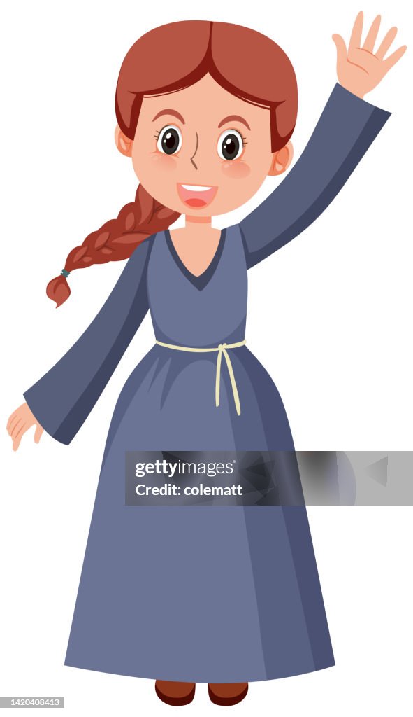 Female Medieval Historical Cartoon Characters High-Res Vector Graphic ... Female Medieval Historical Cartoon Characters High-Res Vector Graphic ...
