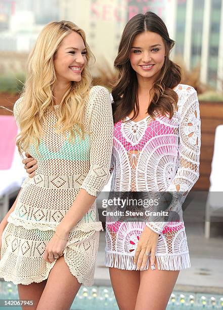 Supermodels Miranda Kerr And Candice Swanepoel Celebrate Victorias