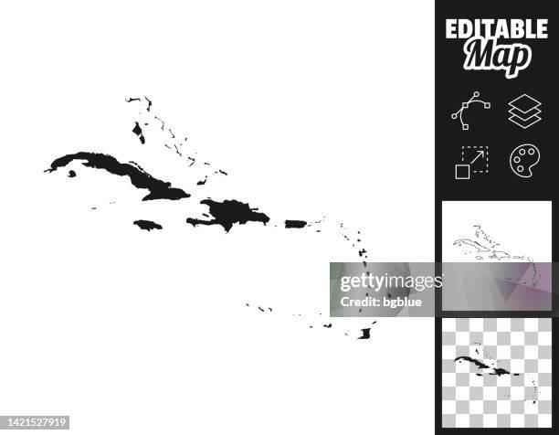 Caribbean Maps For Design Easily Editable High-Res Vector Graphic ... Caribbean Maps For Design Easily Editable High-Res Vector Graphic ...