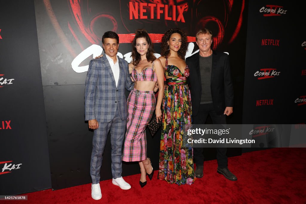 Ralph Macchio Courtney Henggeler Vanessa Rubio And William Zabka