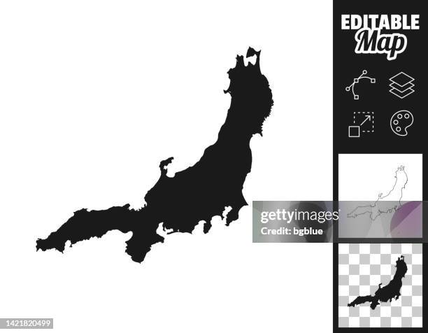 Honshu Maps For Design Easily Editable High-Res Vector Graphic - Getty ... Honshu Maps For Design Easily Editable High-Res Vector Graphic - Getty ...
