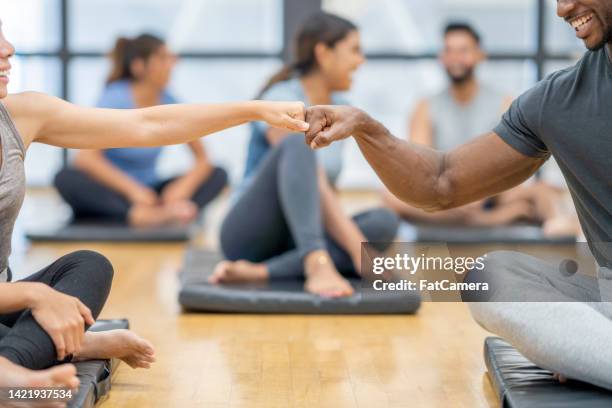 Fist Bump Gym Photos And Premium High Res Pictures Getty Images