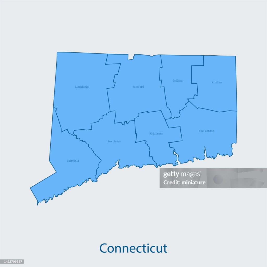 Connecticut Map High Res Vector Graphic Getty Images