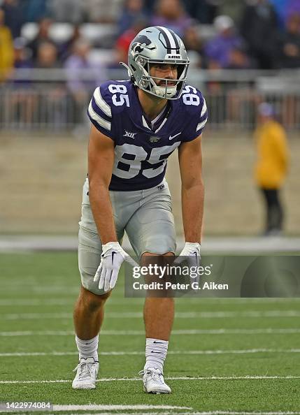 Wide Receiver Kade Warner Of The Kansas State Wildcats Gets Lined Up News Photo Getty Images
