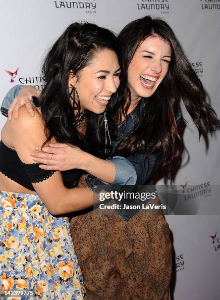 Actresses Cassie Steele And Shenae Grimes Attend The Chinese Laundry
