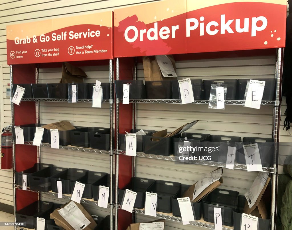 Grab and Go Self Service, online order pick up area, Michael's Craft ... Grab and Go Self Service, online order pick up area, Michael's Craft ...