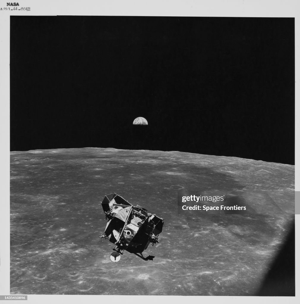The Apollo 11 Lunar Module With Astronauts Neil Armstrong And Edwin