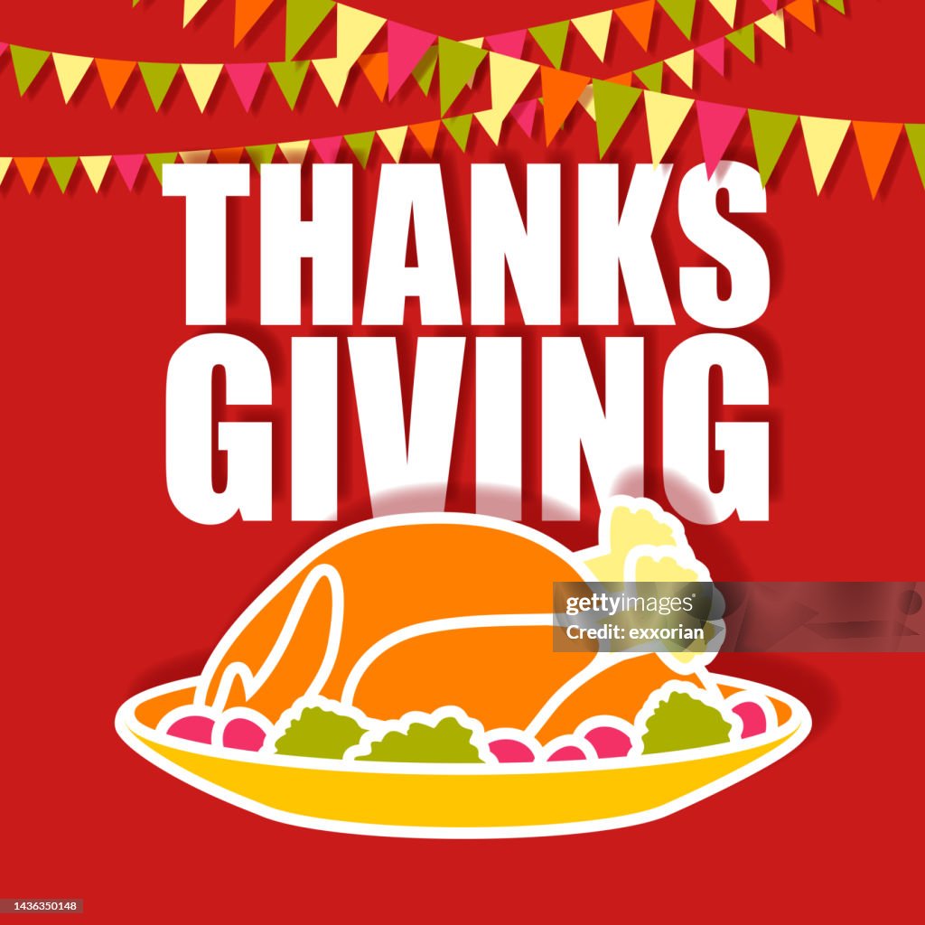 Thanksgiving Roast Turkey Dinner High Res Vector Graphic Getty Images