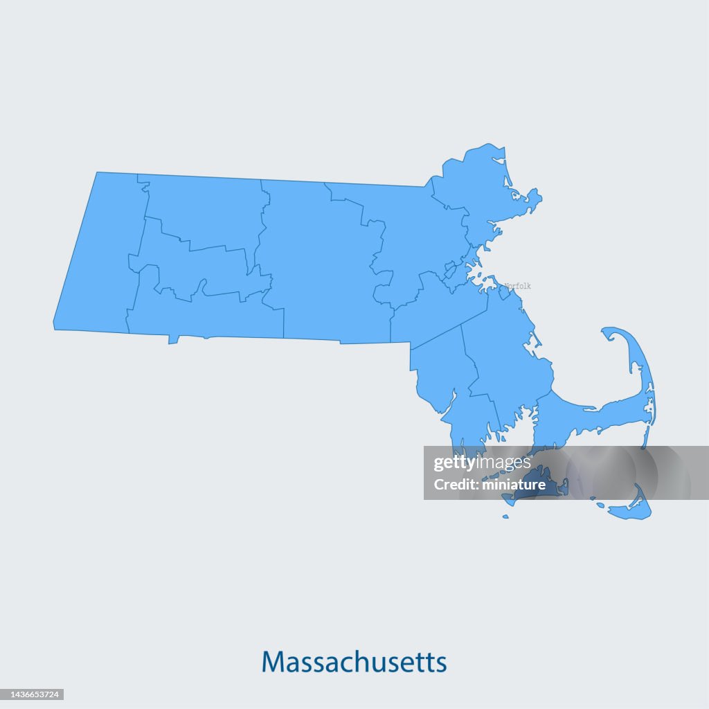 Massachusetts Map High Res Vector Graphic Getty Images