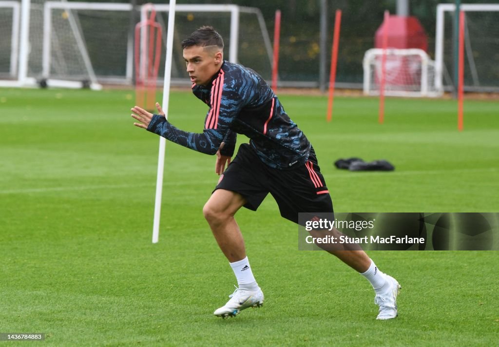 Catalin Cirjan of Arsenal during a training session at London Colney ... Catalin Cirjan of Arsenal during a training session at London Colney ...