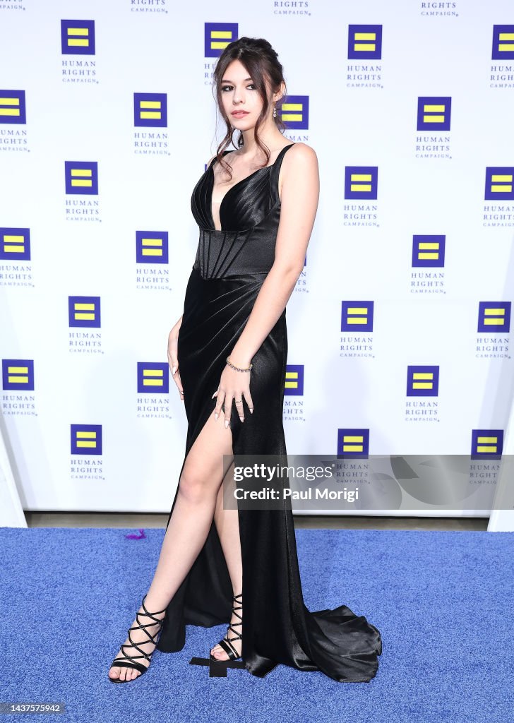 Actress Nicole Maines Attends The 2022 Human Rights Campaign National