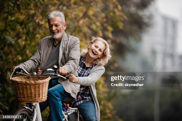 Cycling Europe Seniors Couple Photos And Premium High Res Pictures