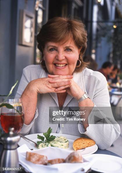 Portrait Of British Actress Pauline Collins As She Sits At News