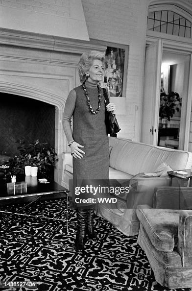 Socialite Nicole Alphand Answers Questions During An Interview In News Photo Getty Images