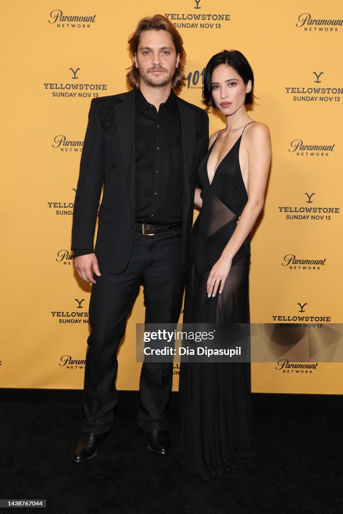 Luke Grimes And Kelsey Asbille Attend Paramounts Yellowstone News