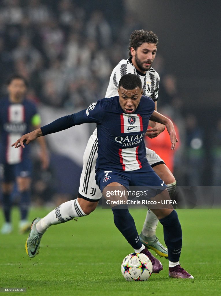 Kylian Mbappé Of Paris Saint Germain Fc Evades Challenge From Manuel