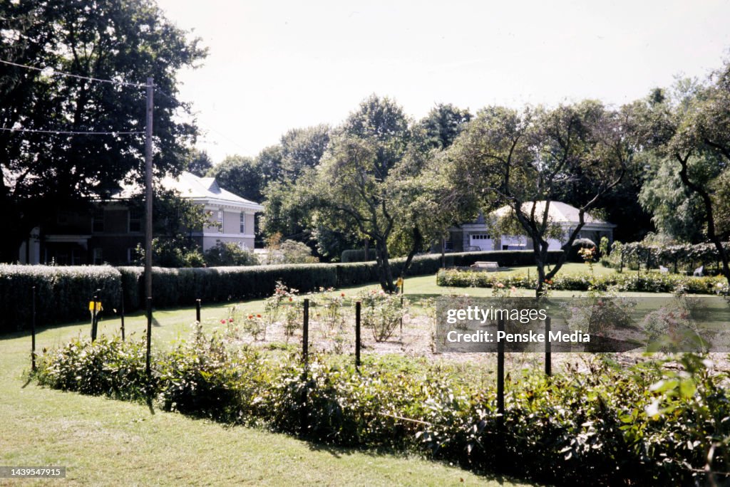 Interior And Exterior Photos Of Designer Oleg Cassini On The Grounds