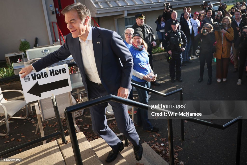 Republican U S Senate Candidate Dr Mehmet Oz Enters The Polling