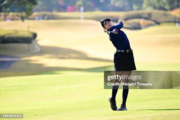 Erika Hara Of Japan Hits Her Second Shot On The 3rd Hole During The News Photo Getty Images