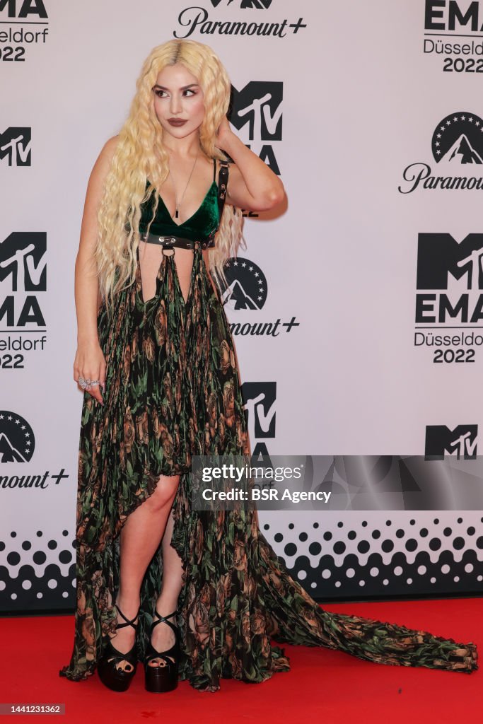 Ava Max During The 2022 Mtv Europe Music Awards At The Psd Bank Dome