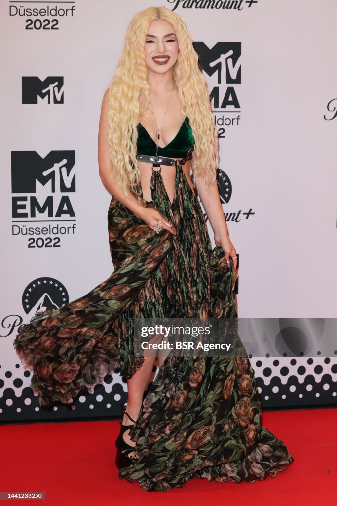 Ava Max During The 2022 Mtv Europe Music Awards At The Psd Bank Dome