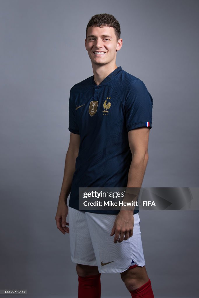 Benjamin Pavard Of France Poses During The Official Fifa World Cup