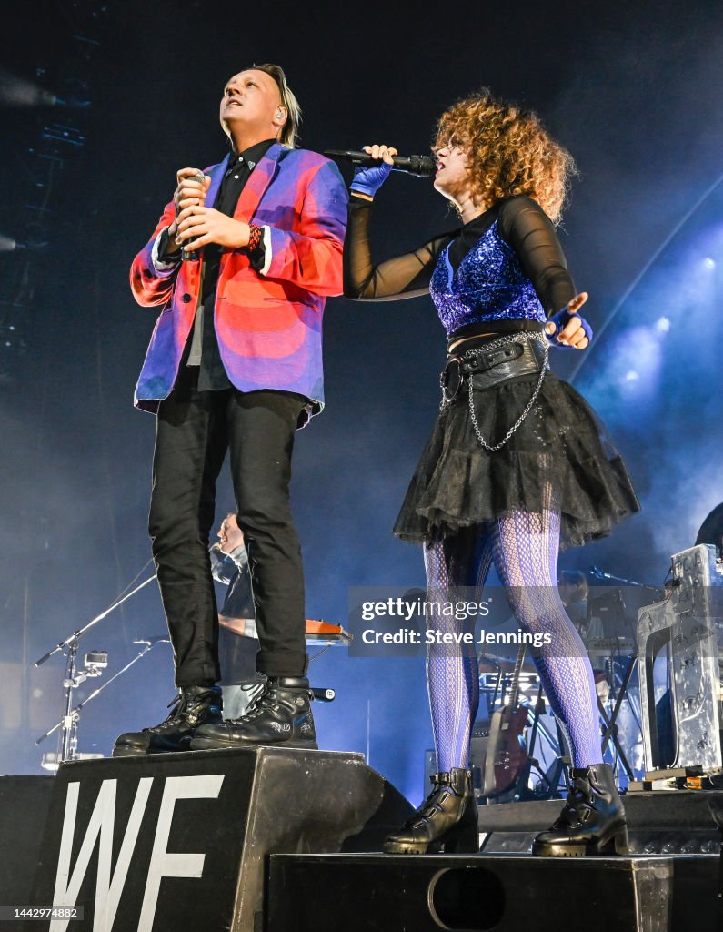 Win Butler And Régine Chassagne Of Arcade Fire Perform At Bill Graham