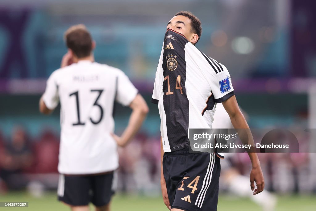 Jamal Musiala Of Germany Reacts During The Fifa World Cup Qatar 2022