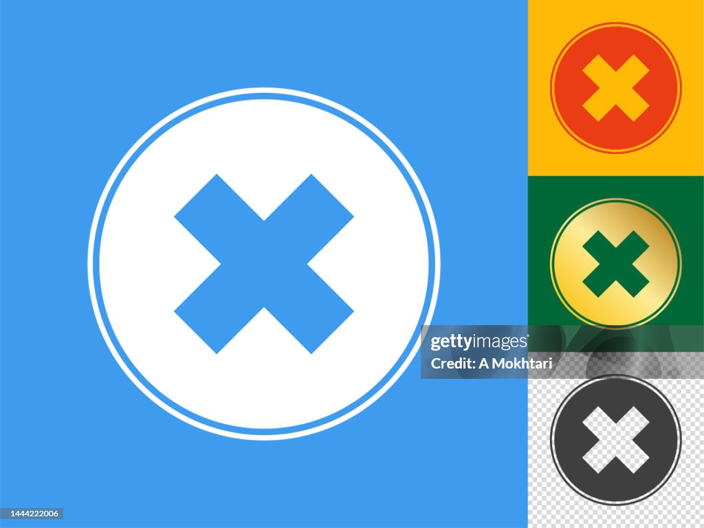 Error Cross Icon Set High-Res Vector Graphic - Getty Images Error Cross Icon Set High-Res Vector Graphic - Getty Images