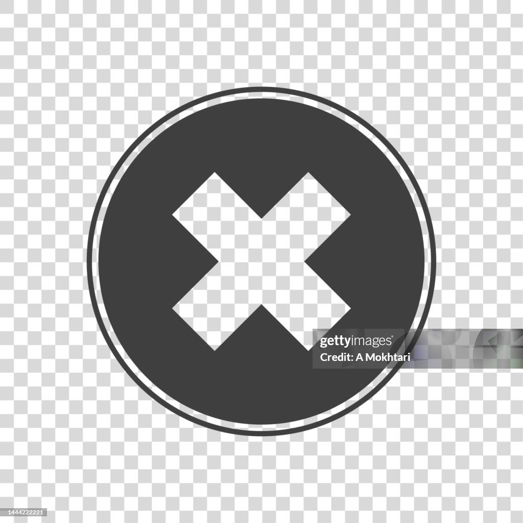 Error Cross Icon On A Transparent Background High-Res Vector Graphic ... Error Cross Icon On A Transparent Background High-Res Vector Graphic ...