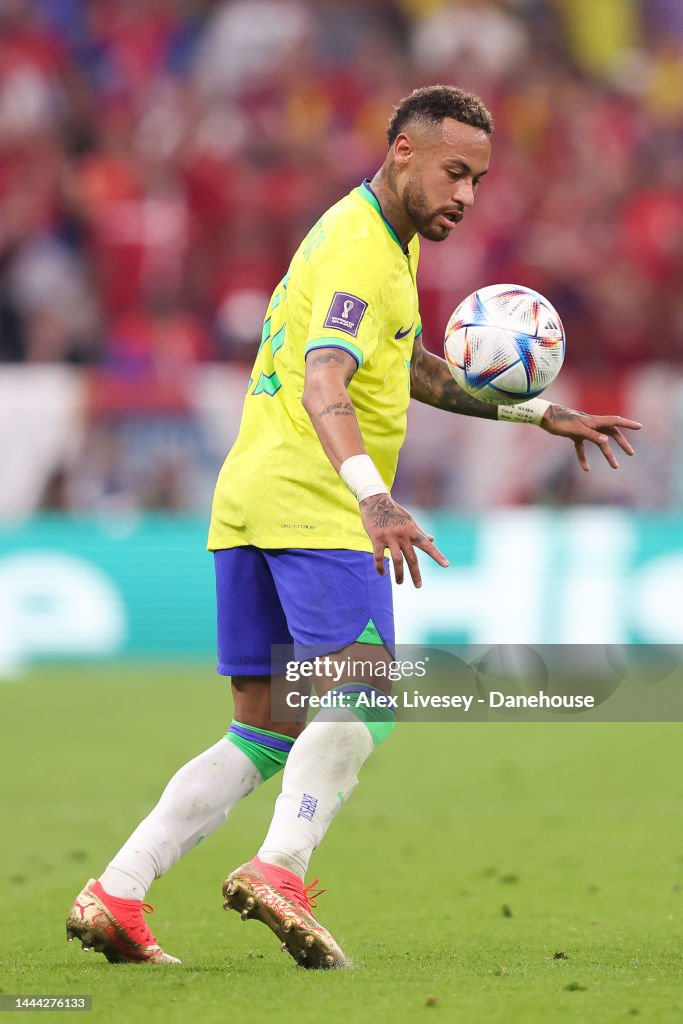 Neymar Of Brazil During The Fifa World Cup Qatar 2022 Group G Match