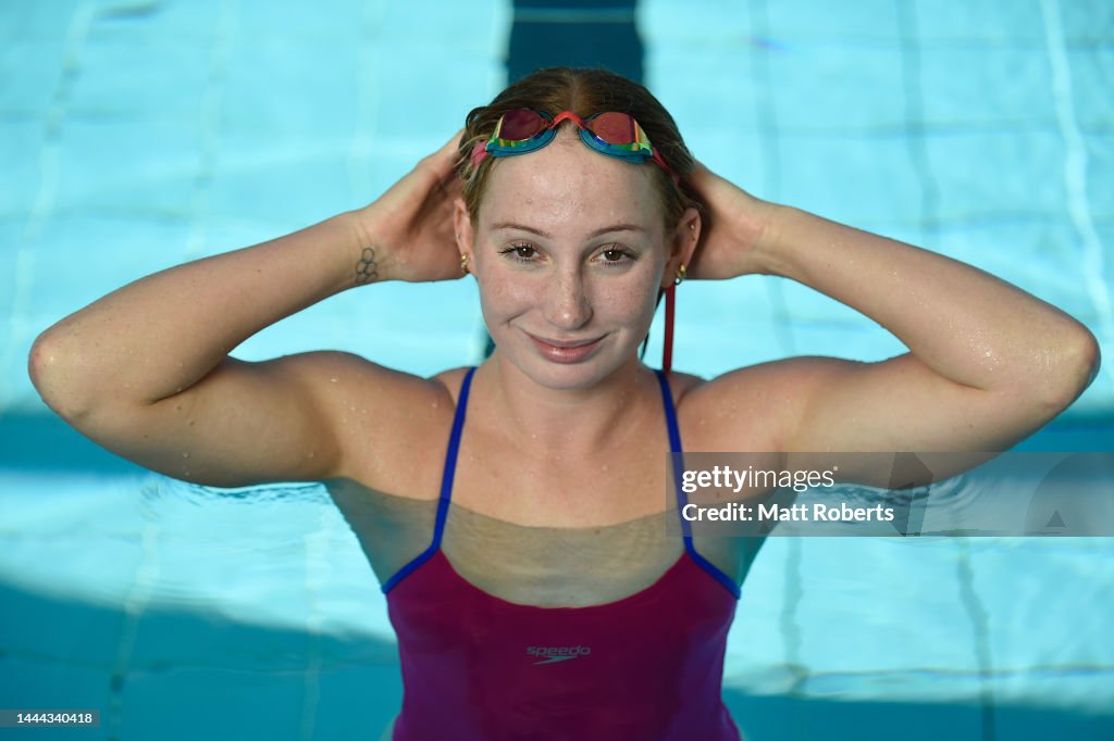 Australian swimmer Mollie O'Callaghan poses during a portrait session ... Australian swimmer Mollie O'Callaghan poses during a portrait session ...