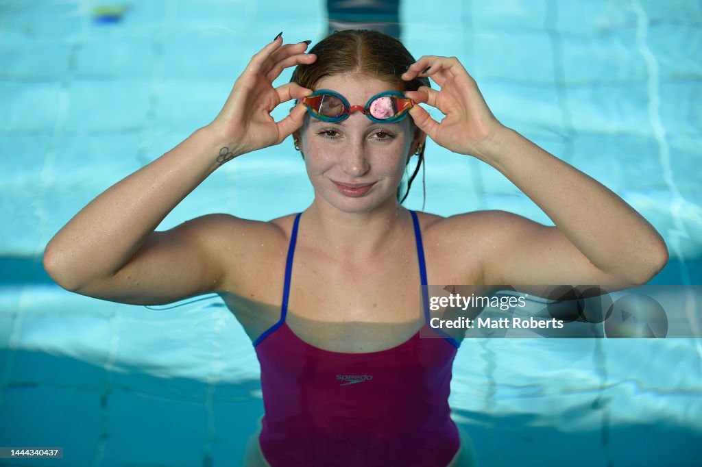 Australian swimmer Mollie O'Callaghan poses during a portrait session ... Australian swimmer Mollie O'Callaghan poses during a portrait session ...