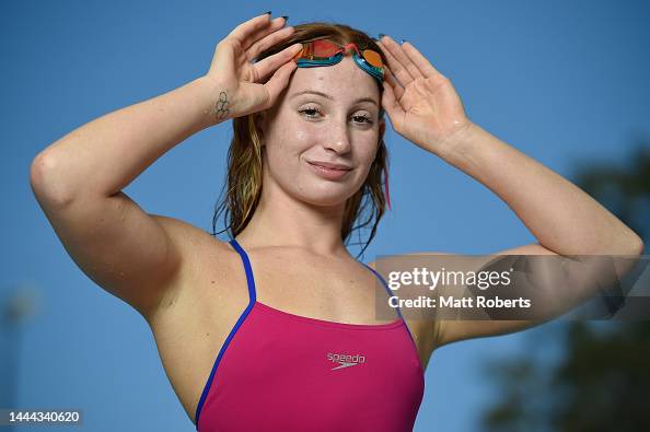 Australian swimmer Mollie O'Callaghan poses during a portrait session ... Australian swimmer Mollie O'Callaghan poses during a portrait session ...