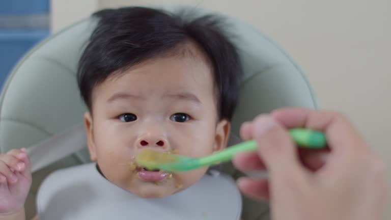 High Chair Food Mess Videos And Hd Footage Getty Images