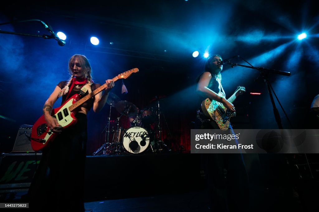 Hester Chambers And Rhian Teasdale Of Wet Leg Perform At The Academy