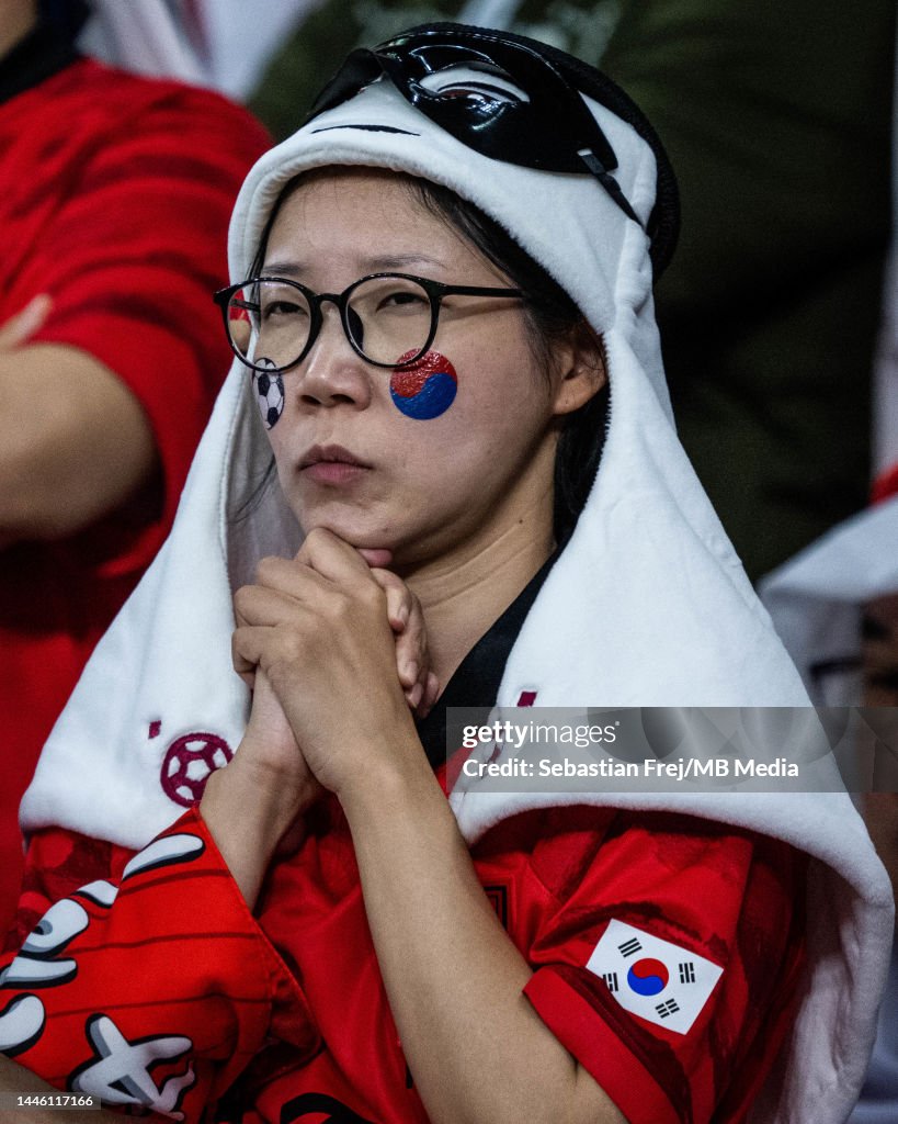 Fan Of Korea Republic During The Fifa World Cup Qatar 2022 Group H