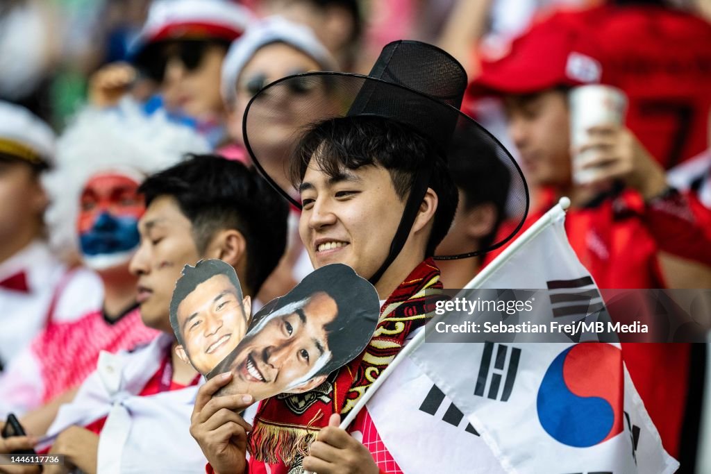 Fans Of Korea Republic During The Fifa World Cup Qatar 2022 Group H