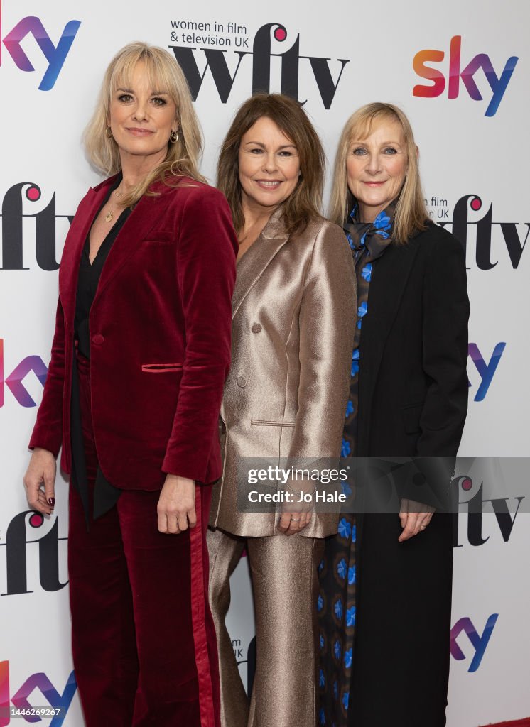 Tamzin Outhwaite Julie Graham And Lesley Sharp Arrive At The Sky