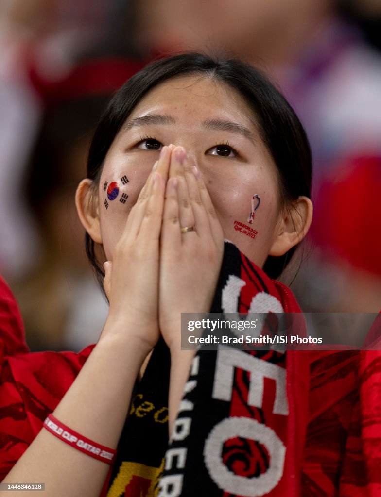 Korean Fans Celebrate During A Fifa World Cup Qatar 2022 Group H