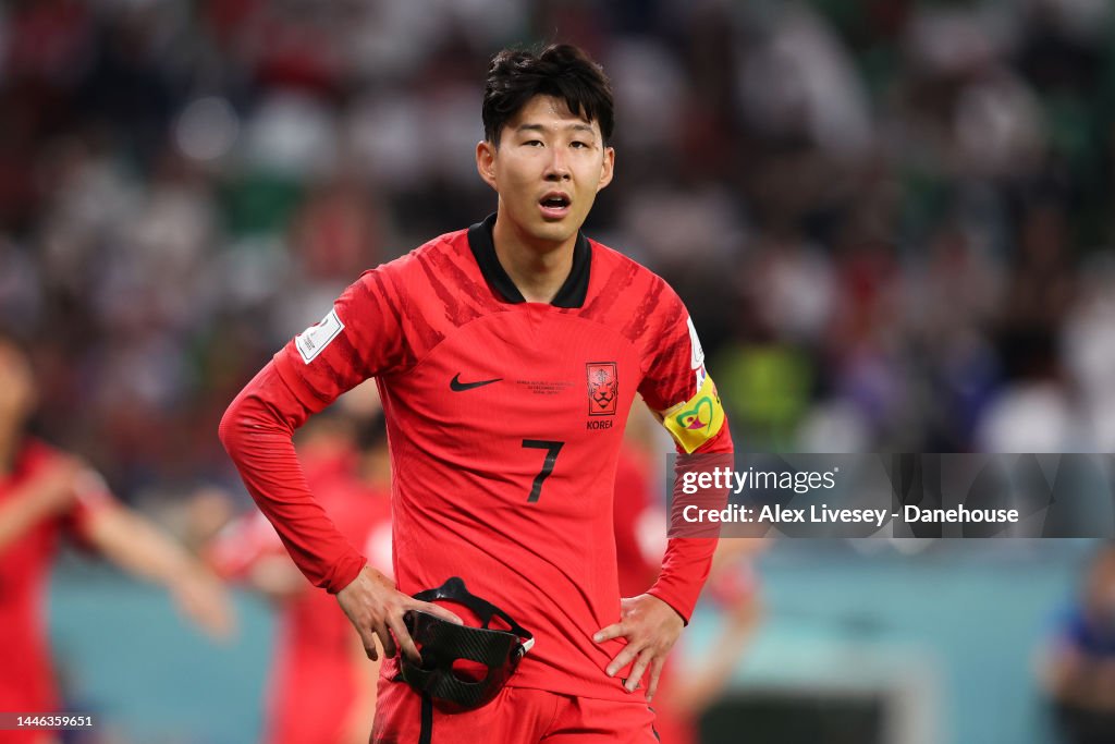 Son Heung Min Of Korea During The Fifa World Cup Qatar 2022 Group H