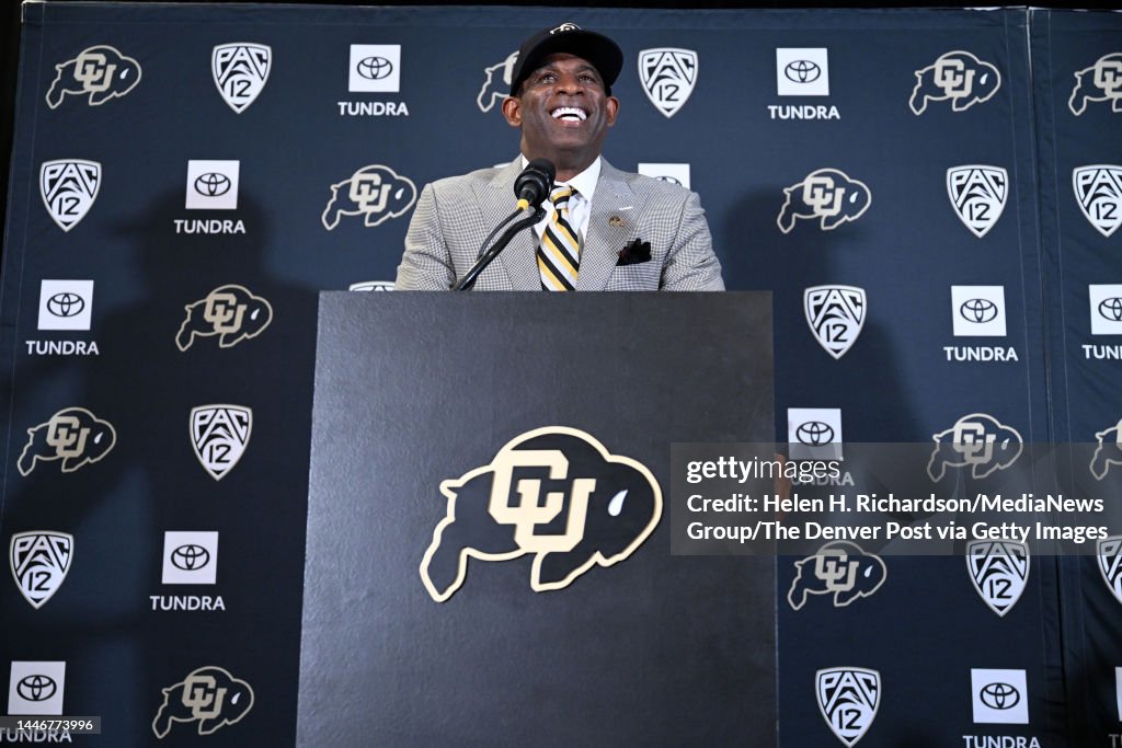 Deion Sanders Cus New Head Football Coach Talks To A Packed News