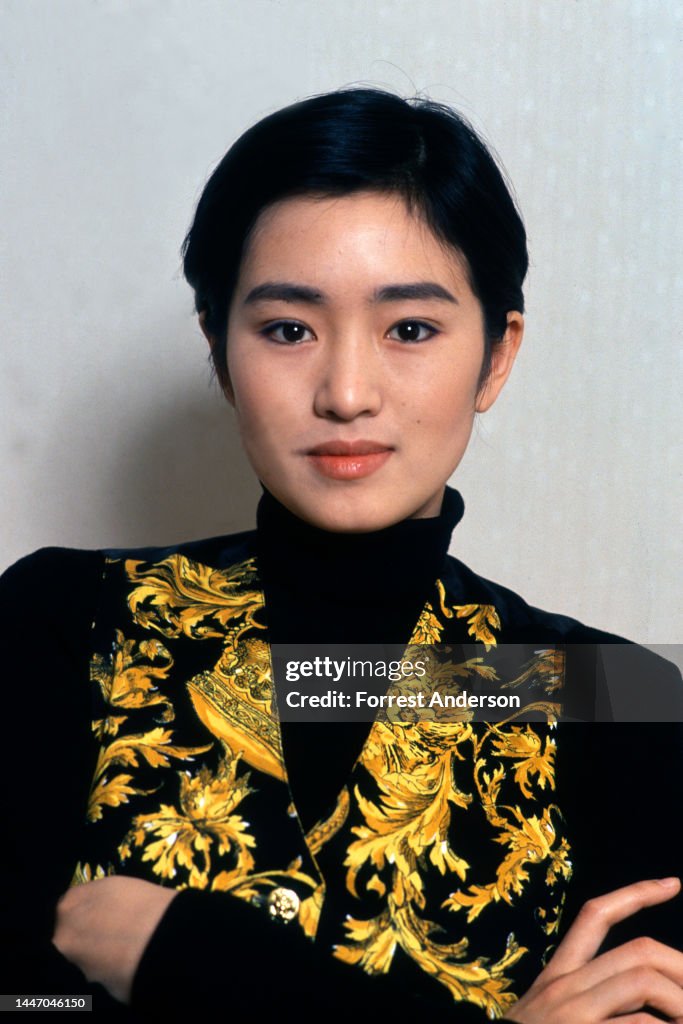 Portrait Of Chinese Actress Gong Li Beijing China April 15 1993