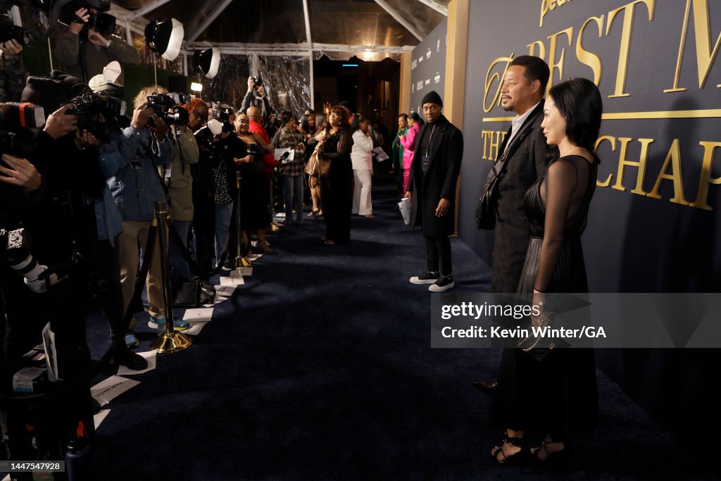Terrence Howard And Mira Pak Howard Attend Peacocks The Best Man