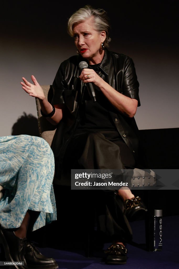 Emma Thompson Speaks During The Good Luck To You Leo Grande Qanda