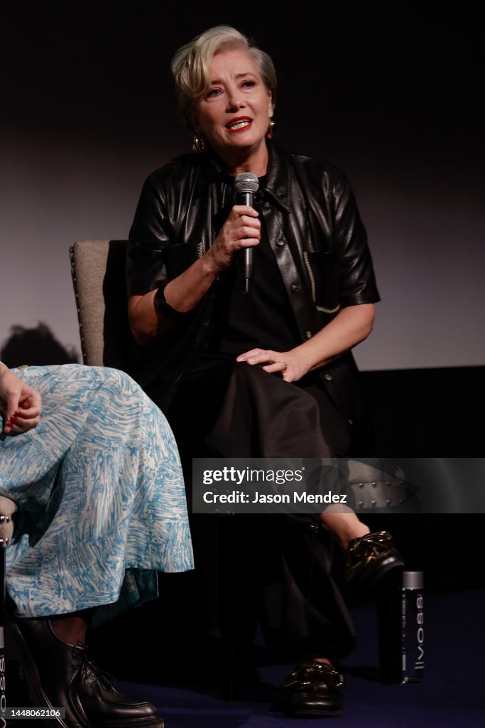 Emma Thompson Speaks During The Good Luck To You Leo Grande Qanda