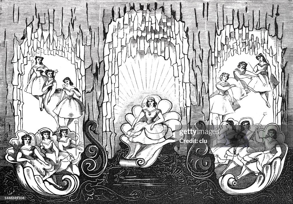 The Naiad Queen Opera 1840 Women At The Bottom Of The Rhine High Res Vector Graphic Getty Images