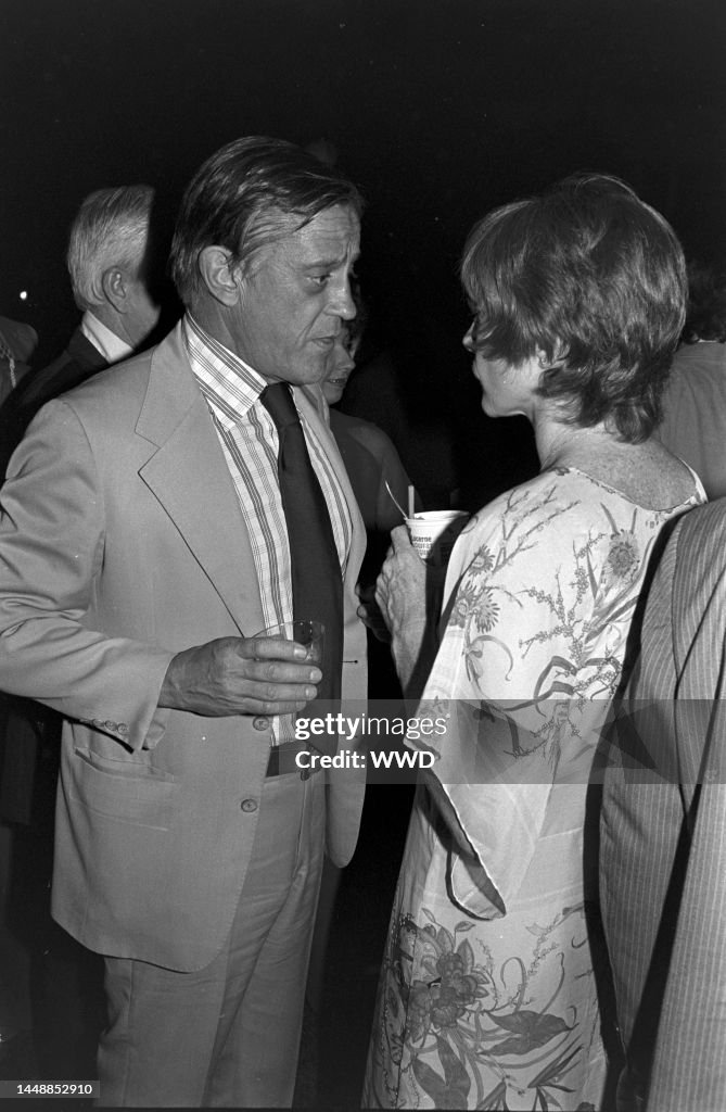 Ben Bradlee And Shirley Maclaine Attend A Party Honoring Maclaine In