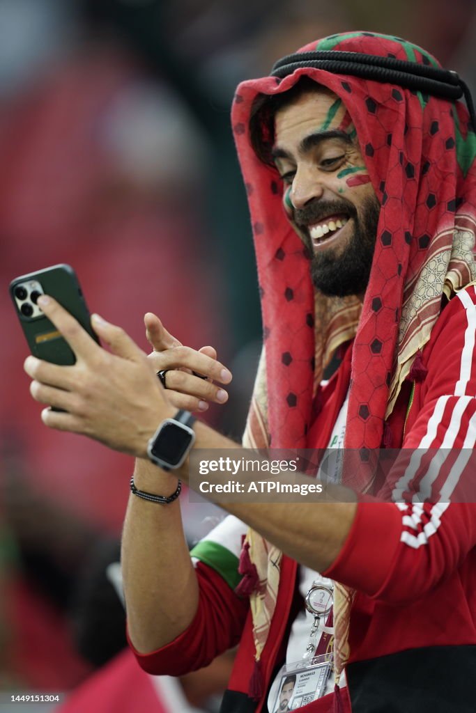 Fan Of Morocco During The Fifa World Cup Qatar 2022 Semi Final Match